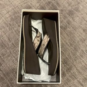 Coach Shoes | Coach Hot Pink Wedge Sandals | Poshmark